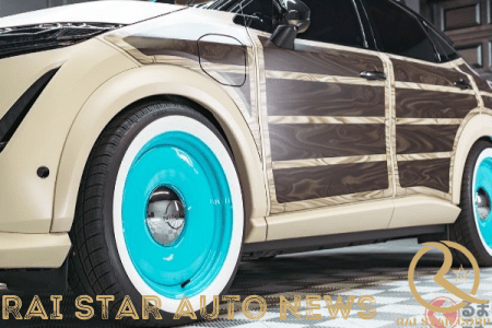 Nissan made a "retro wood grain SUV"! Light blue squishy fashionable ...