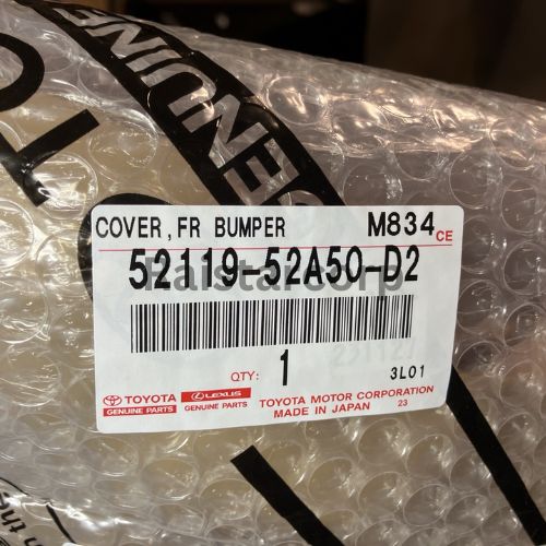 Genuine Toyota Front Bumper Cover 52119-52A50-D2